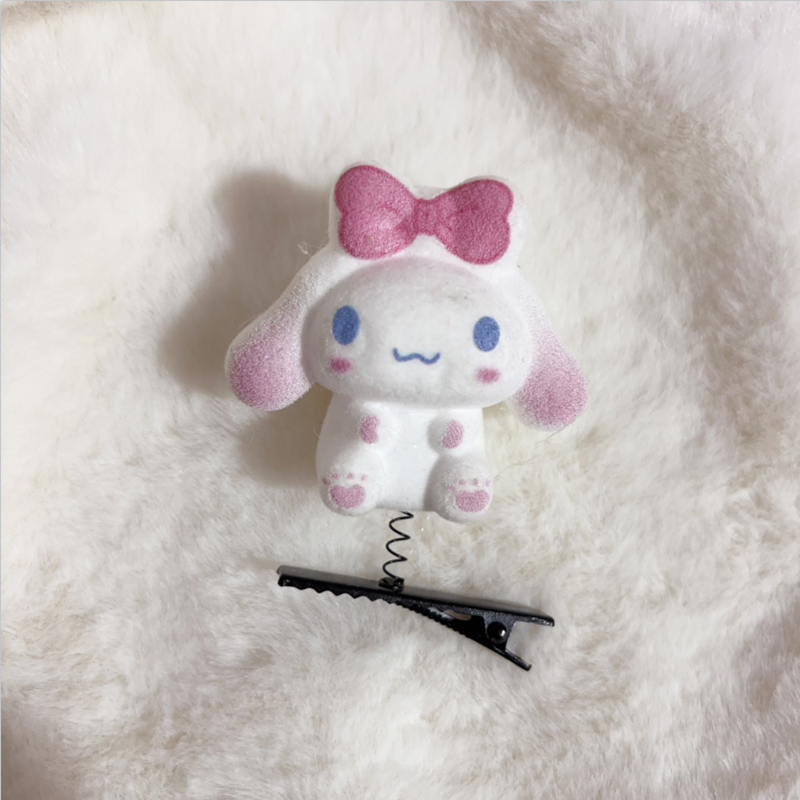 5Pcs Sanrio Hello Kitty Hair Clip 3D Kuromi Spring Hairpins Melody ...