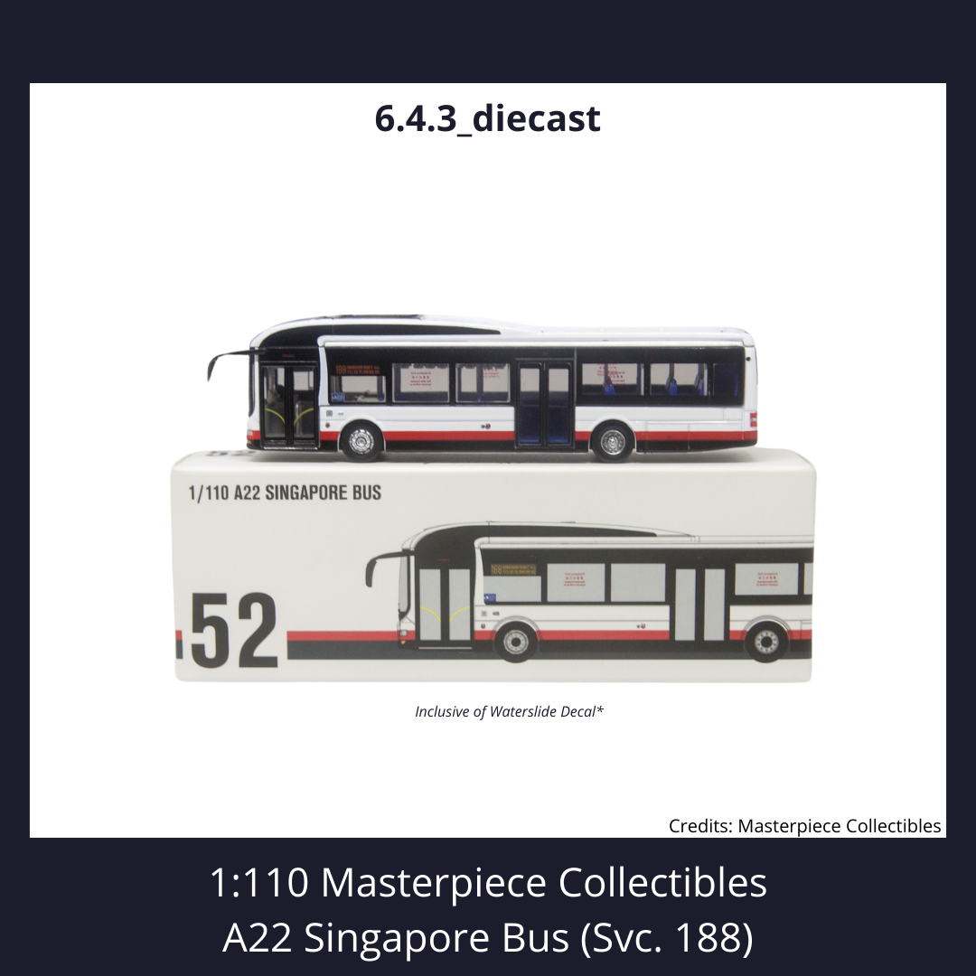 [Local Stock] 1:110 Masterpiece Collectibles Singapore Bus | SG Bus ...