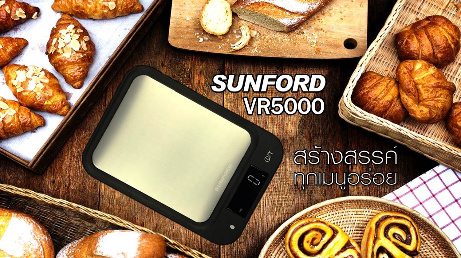 รับประกัน 3 ปี เครื่องชั่งดิจิตอล SUNFORD VR5000 5 กิโลกรัม ความละเอียด 1 กรัม จอ REVERSED ...