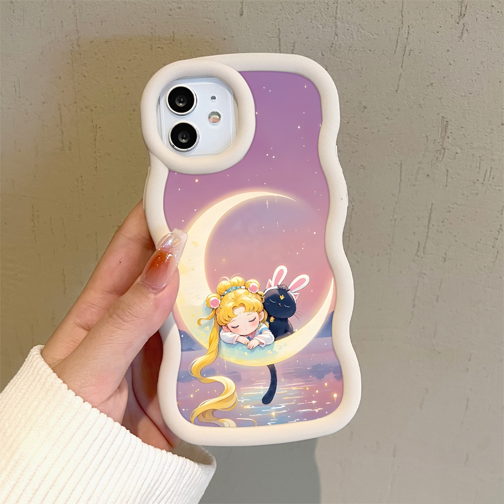 AMORVOR for Samsung A51 Back Cover Cute Sailor Moon Pattern Luxury ...
