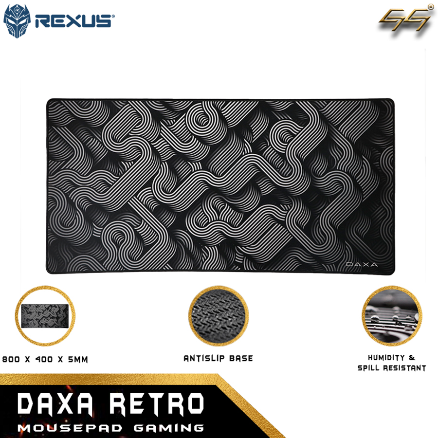 Mousepad Gaming XL Rexus Daxa Retro XL Size Deskmat Gaming Mouse Pad ...