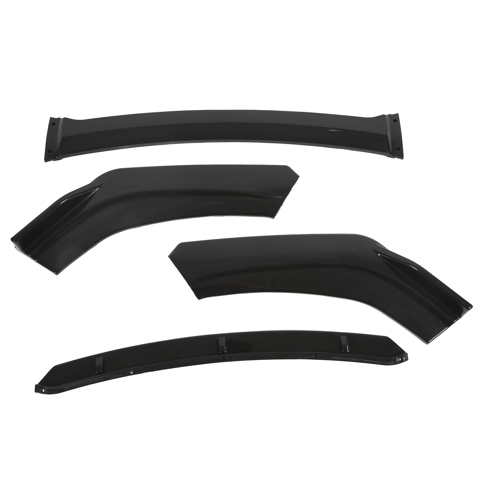 【คุณภาพสูง】4 Pcs Universal Front Bumper Lip Body Kits การเปลี่ยนสปอยเล ...