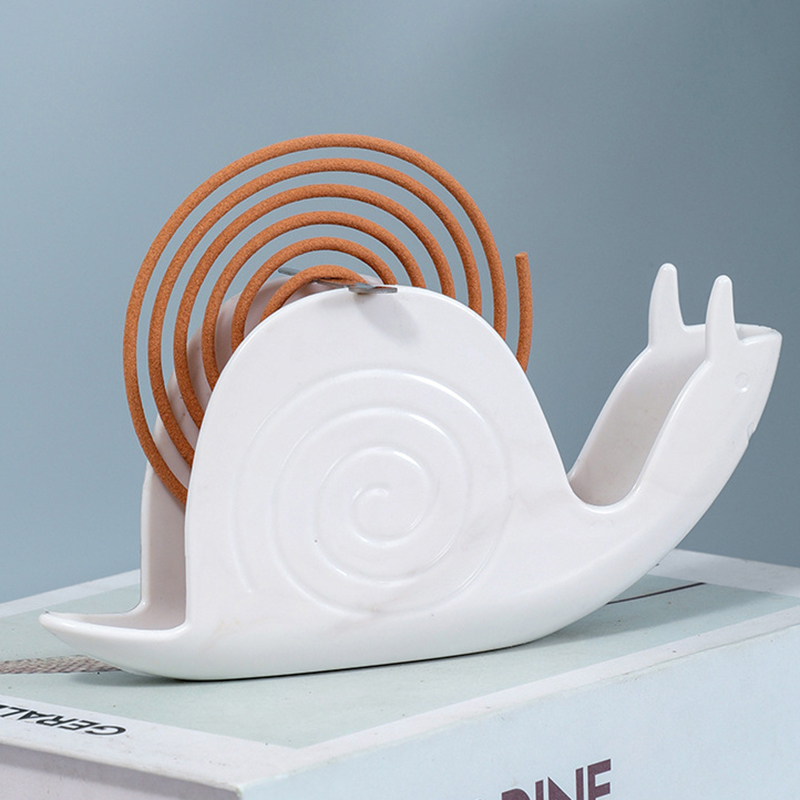 1PC Snails Mosquito Coil Holder With Tray Nordic Style Spiral Summer ...