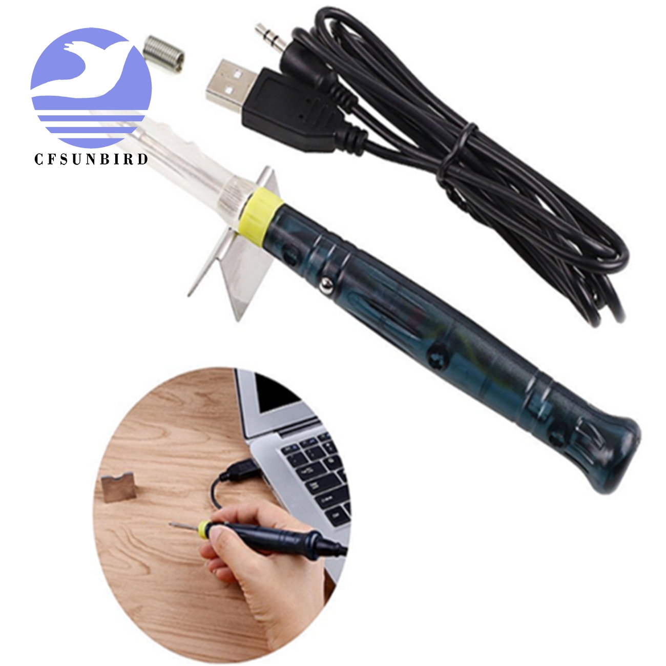 CFsunbird Mini Portable USB 5V Electric Powered Soldering Pen/Tip ...