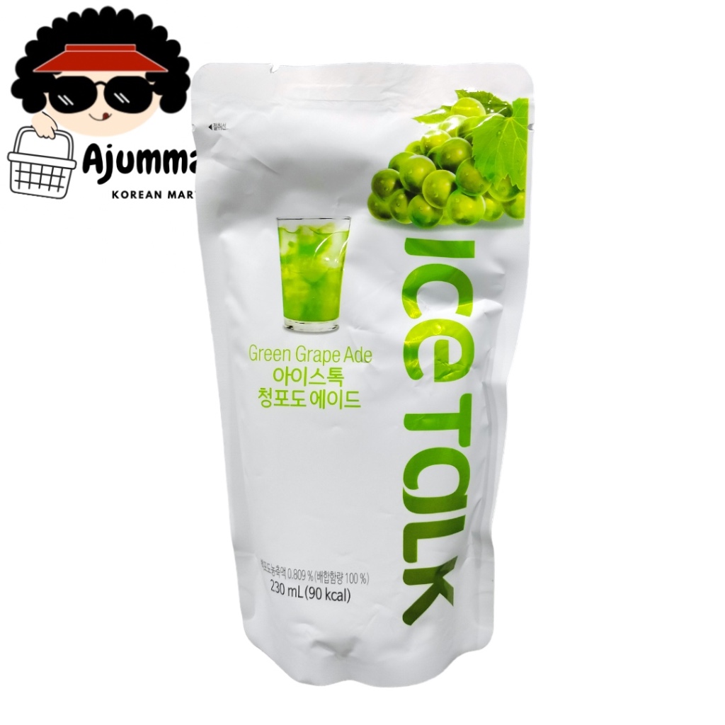 Ice Talk Korean Ades / Juice Pouch Drink - 230ml - Grape,Watermelon ...