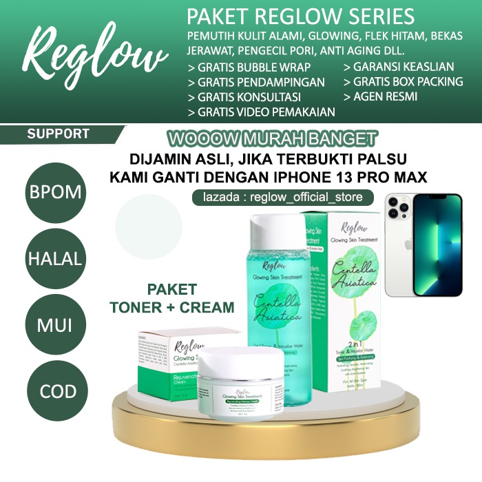 Reglow Skincare 1 Paket ori dr sindy Series Free Pouch Glowing Skin ...