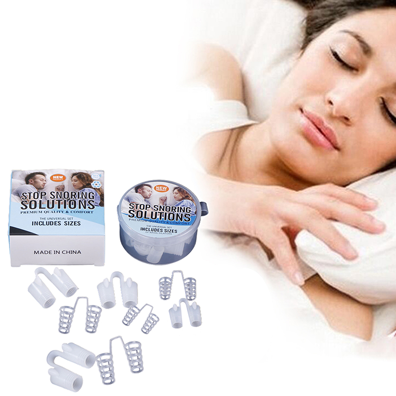 4Pairs Anti Snore Nose Clip Device Stop Snoring Sleeping Aid Equipment ...