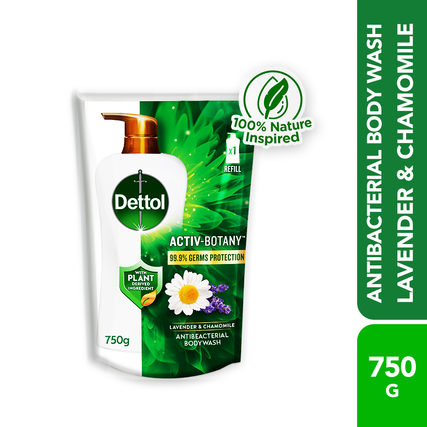 DETTOL Body Wash Refill Activ-Botany Lavender & Chamomile 750g | Lazada