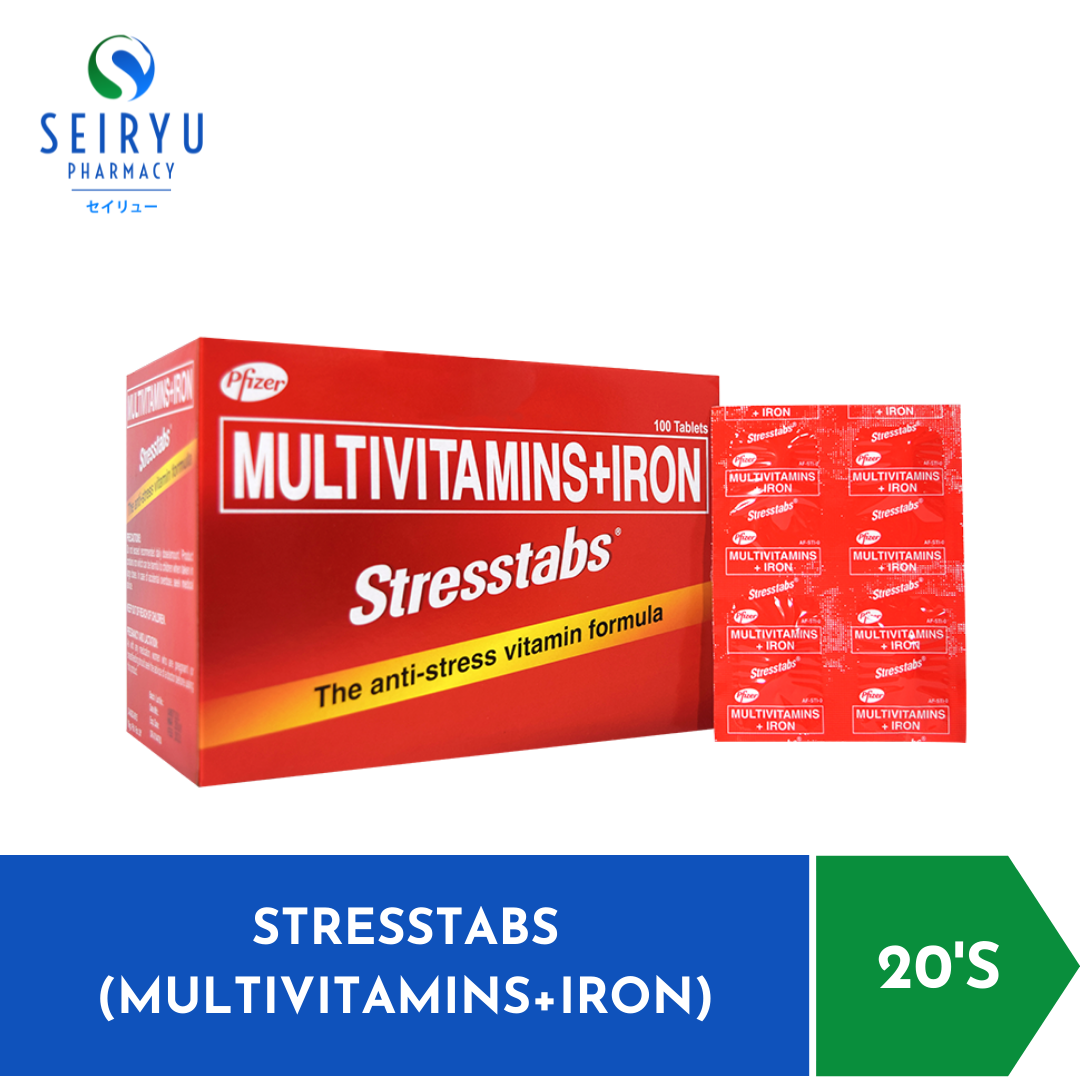 STRESSTAB (MULTIVITAMINS+IRON TABLET | Lazada PH