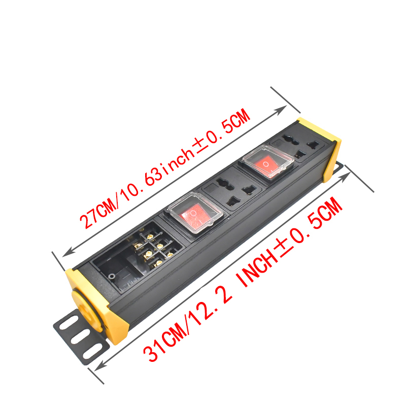 PDU Power Distribution Unit 1-12 ways 3 pin SOCKET Junction box Power Socket Extension | Lazada ...