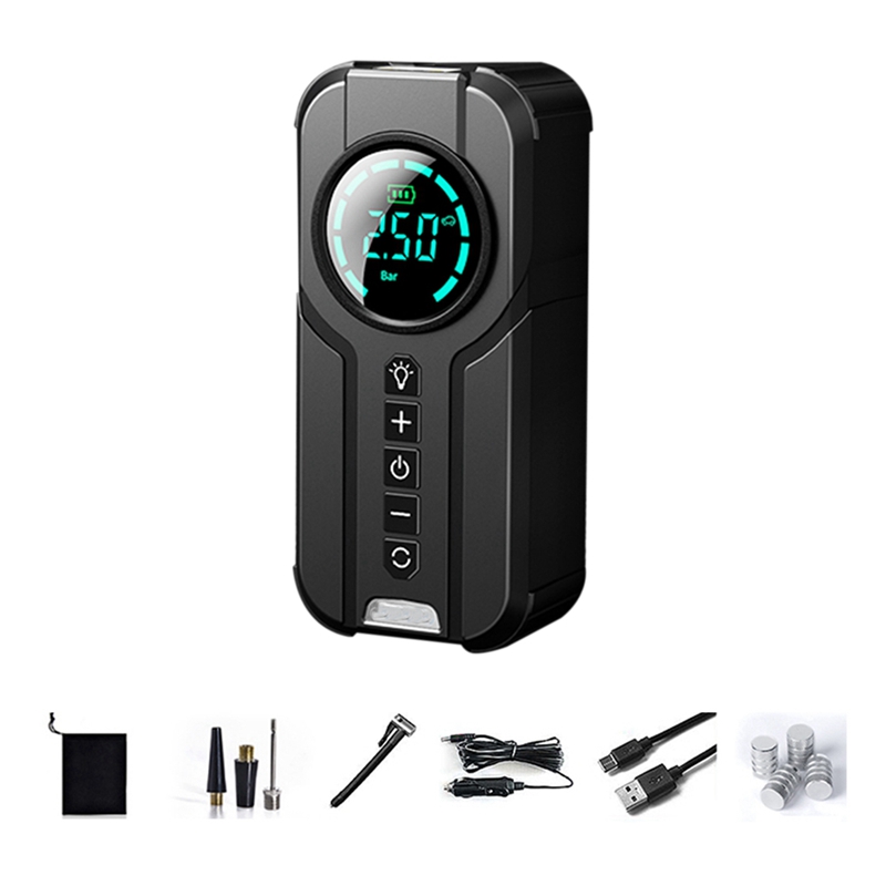 Mini 12V Tire Inflator Car Compressor Wireless Portable Tire Pump Car ...