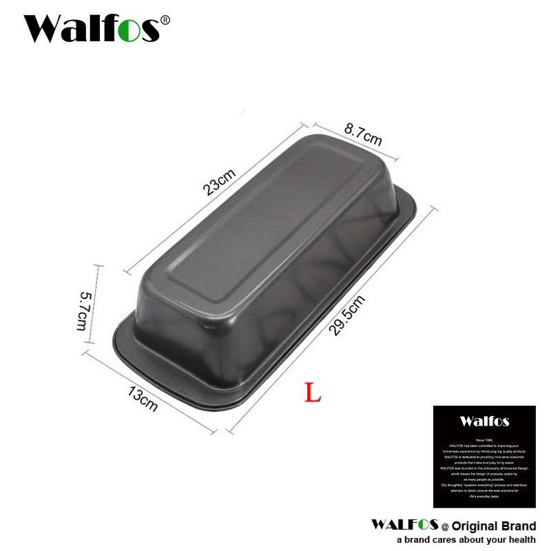 Walfos three different sizes of non-stick toast molds slide cover loaf ...