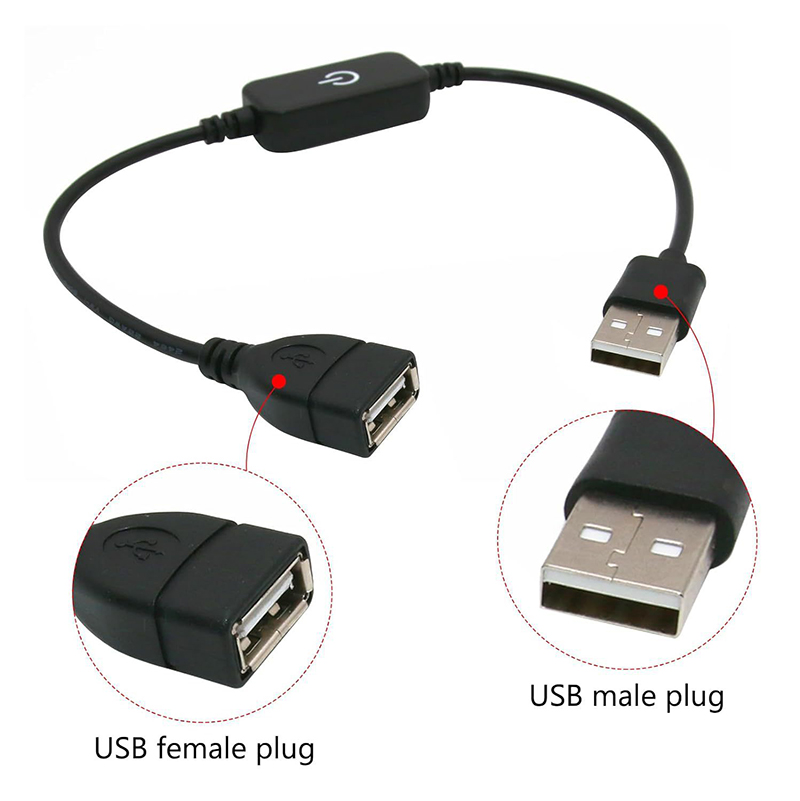 1PC USB DC 5V Stepless Manual Knob Touch LED Dimmer Switch For 5050 ...