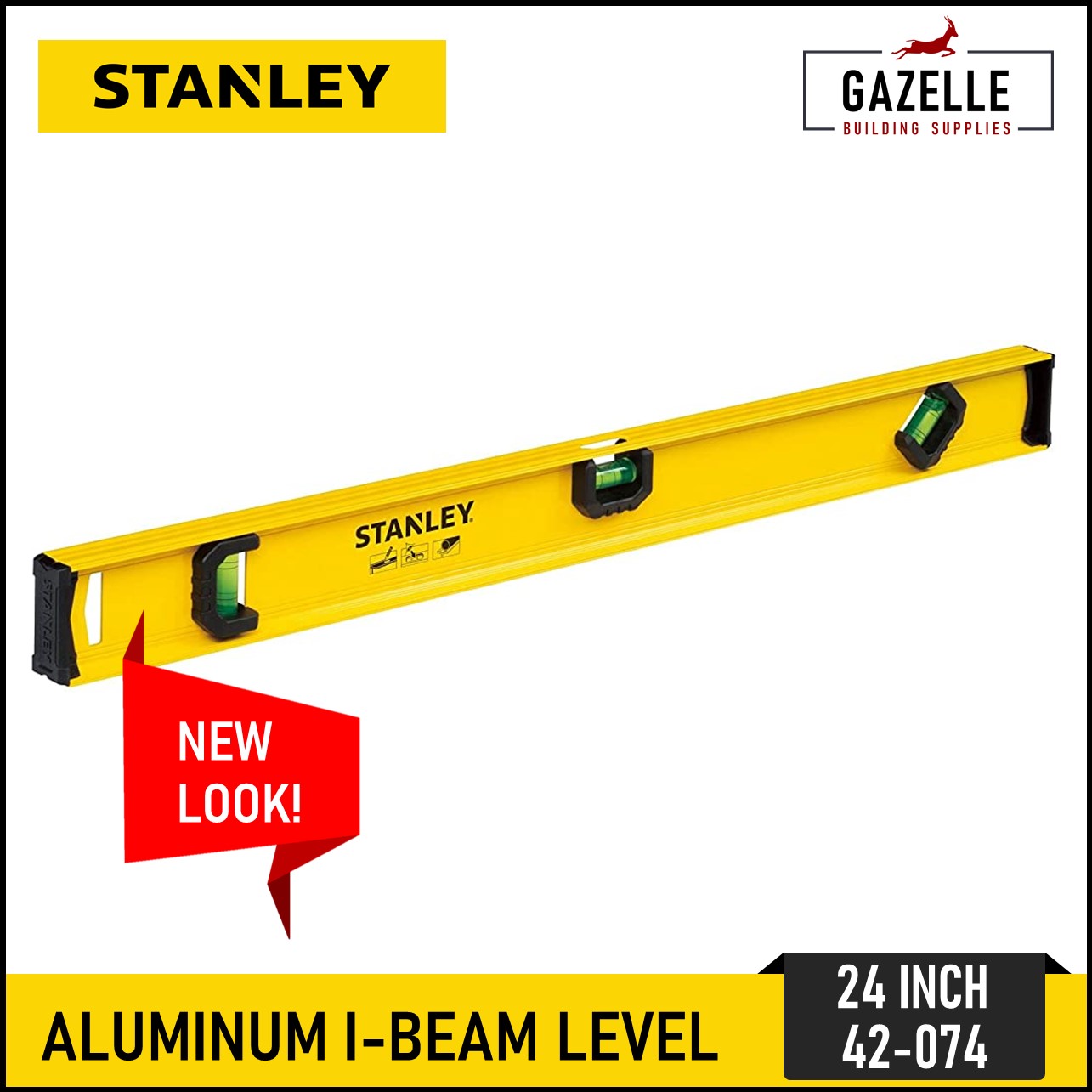 Stanley Level Bar Thrifty Aluminum I-Beam Level 24 - 42-074 | Lazada PH