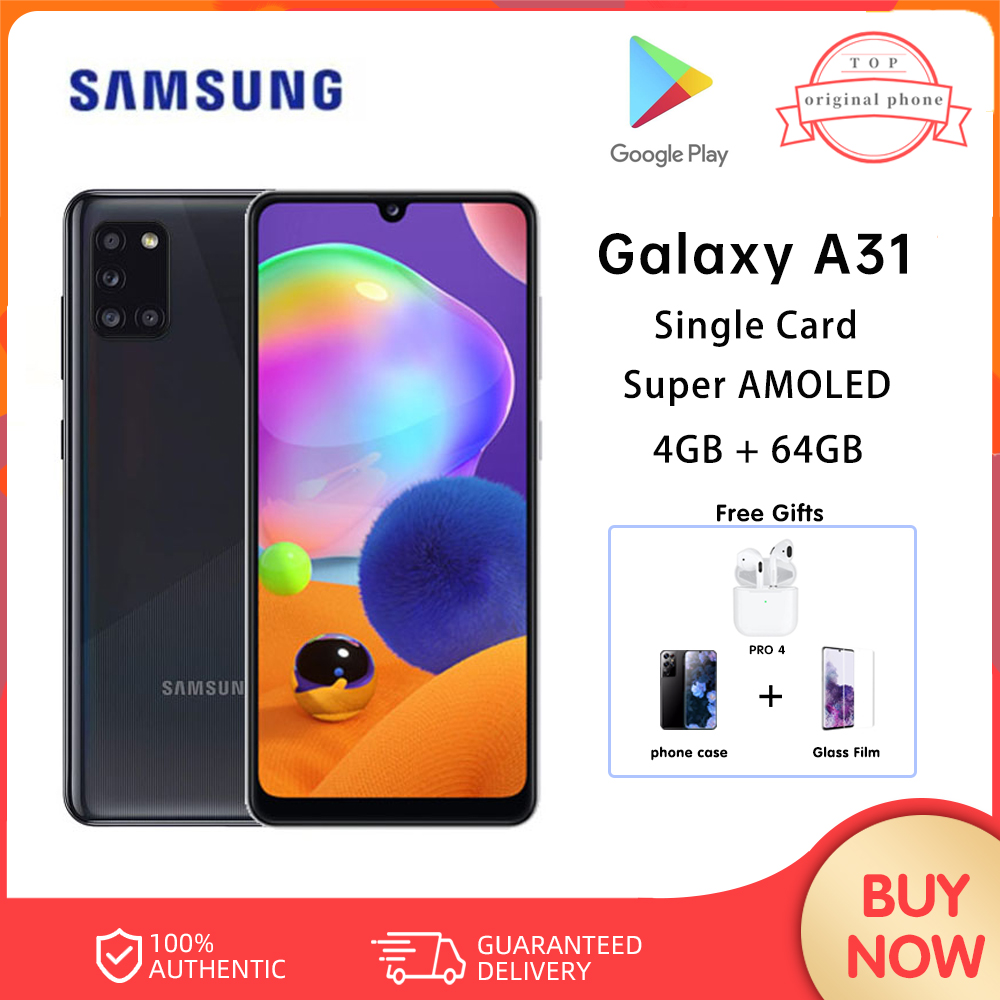 Samsung Galaxy A31 4G Hd สี่เครื่องแก้ไข4GB + 64GB 5000MAh หน้าจอและ ...