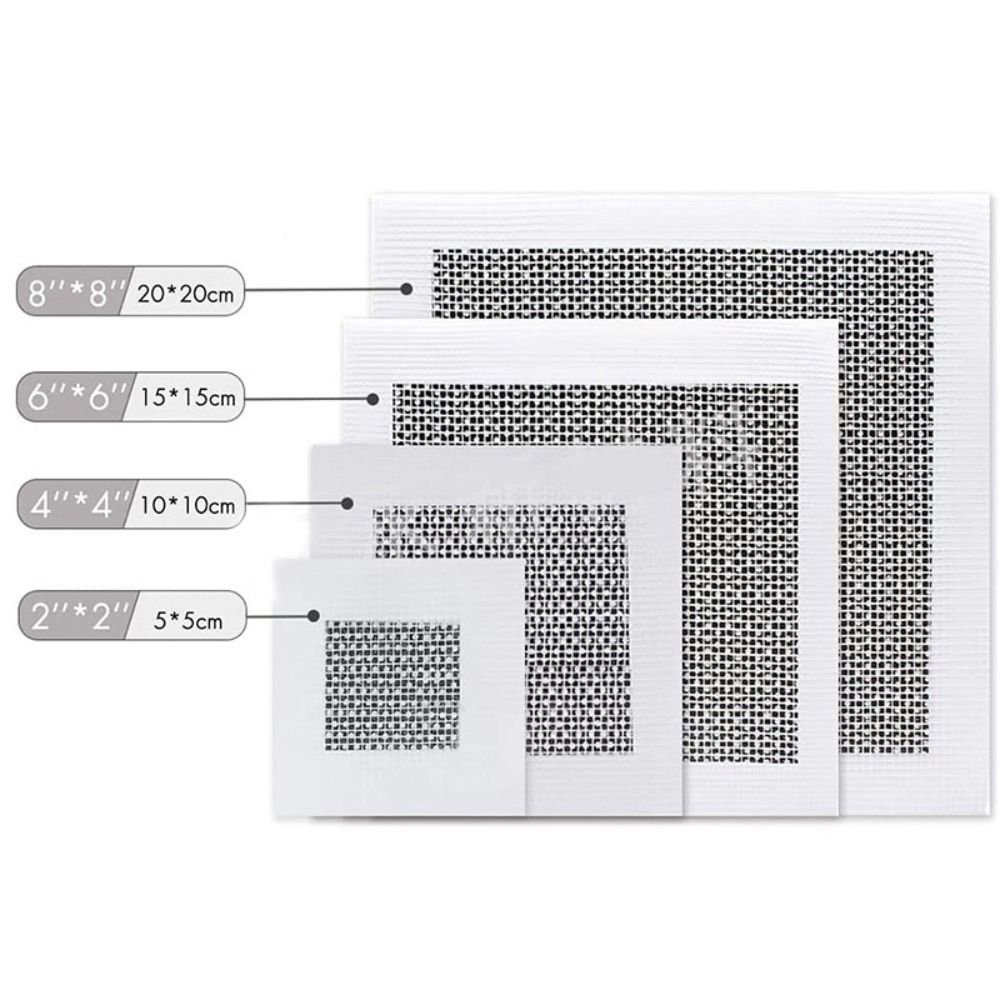2/4/6/8 Inch Net Aluminum Plate Window Screen Wall Patch Stickers ...