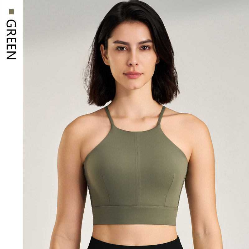 【wholesle668 Store】Women's halter top gym high intensity workout ...