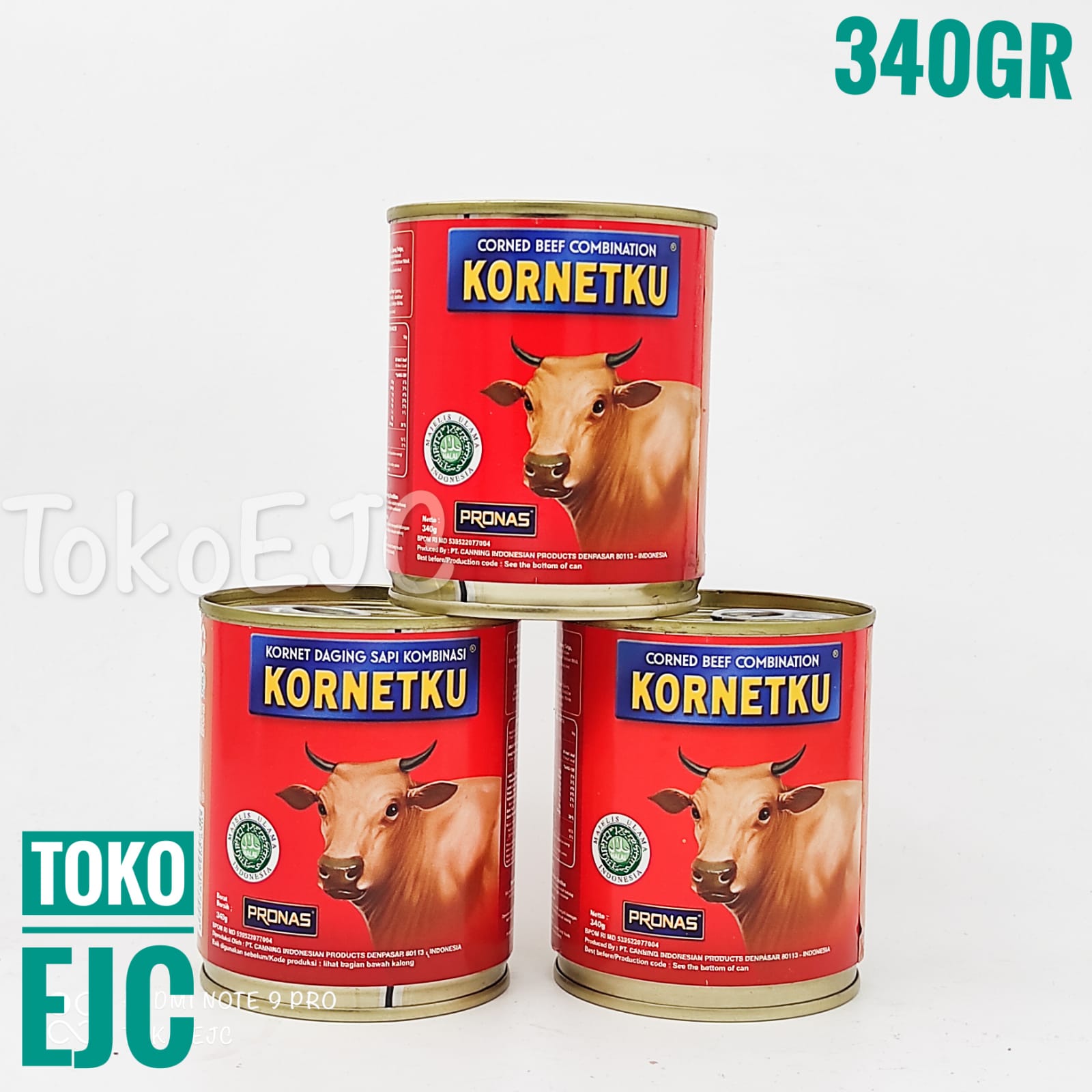 [BALE] Kornetku Pronas Kornet Daging Sapi Corned Meat 340gr Kaleng / kornetku perkaleng 340 gr ...