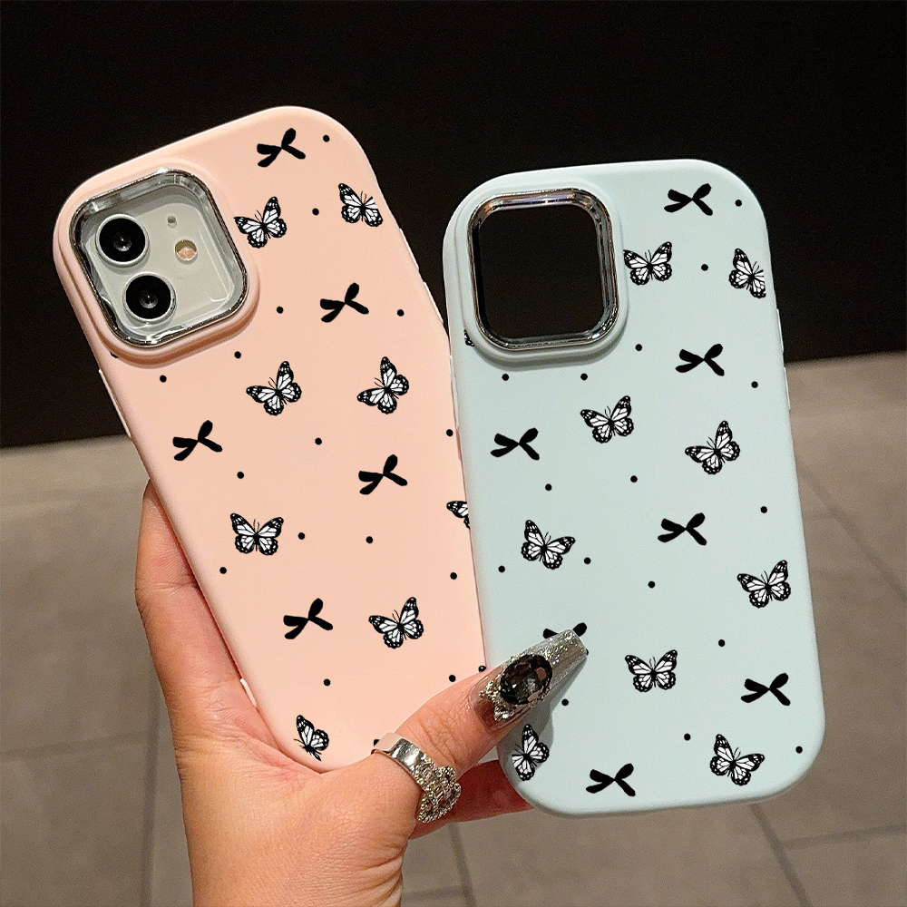 AMORVOR Case for OPPO F17 Pro A93 2020 Cute Spots and Butterflies Back ...