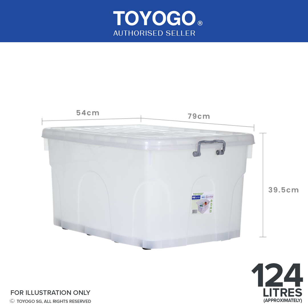Toyogo 9806-9810 Storage Box With Wheels | Lazada Singapore