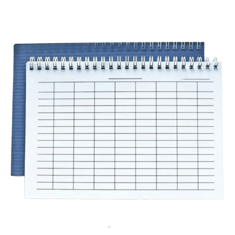 Attendance Book Sturdy Cover Spiral Bound Notebook Universal Line Pages ...