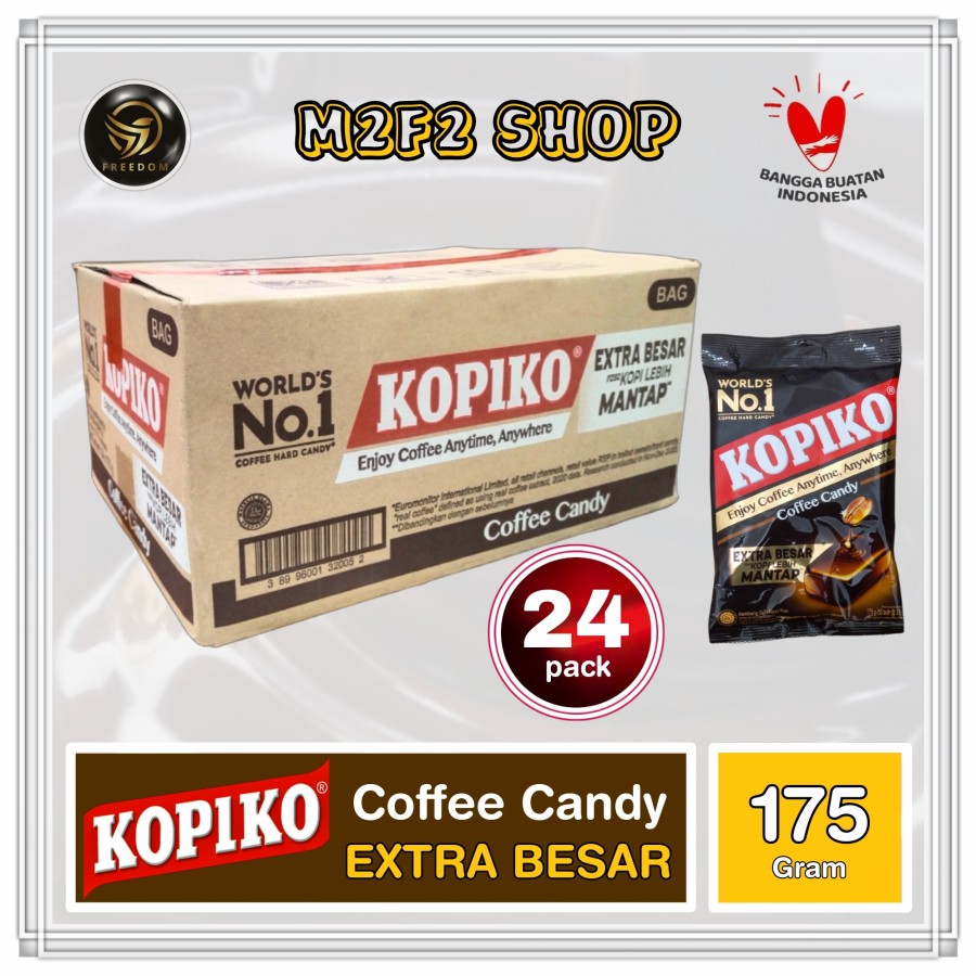 Permen Kopiko Coffee Candy Extra Besar - 175 gr (Kemasan Karton ...