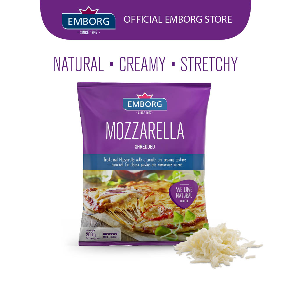 EMBORG Shredded Mozzarella 200g | Lazada PH