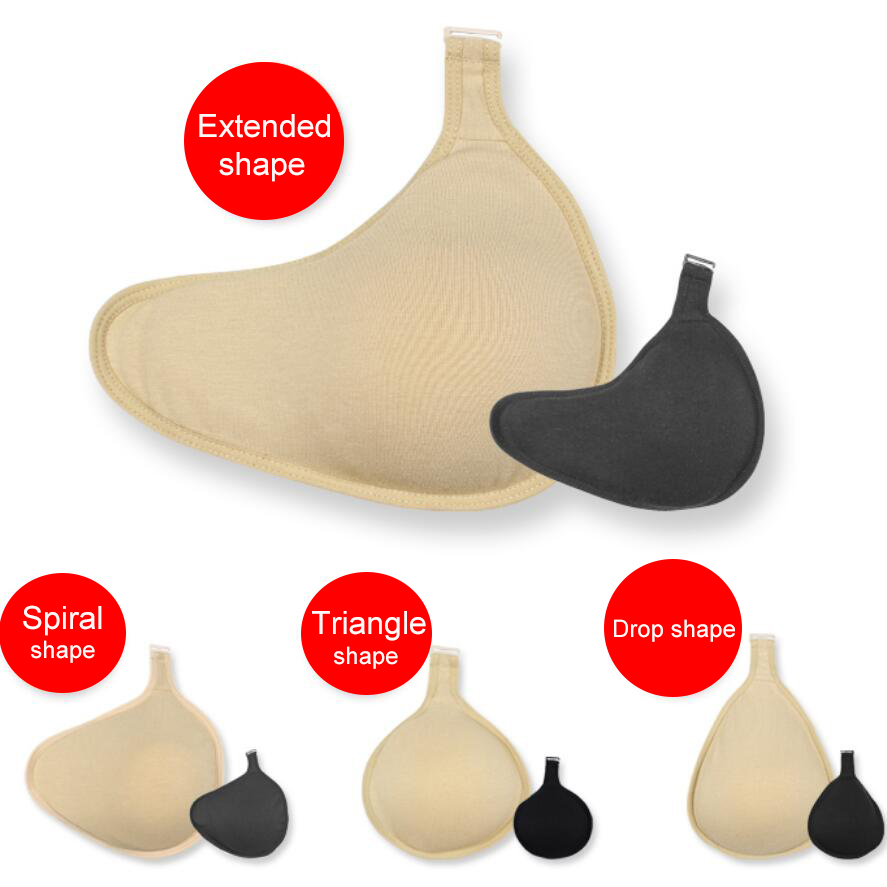 Breast Forms Sponge Breast Prosthesis Lightweight Assemble Silicone ...