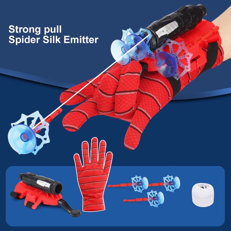Super Hero Spiderman Shooter Launcher Glove Mask Toys kids Wrist ...