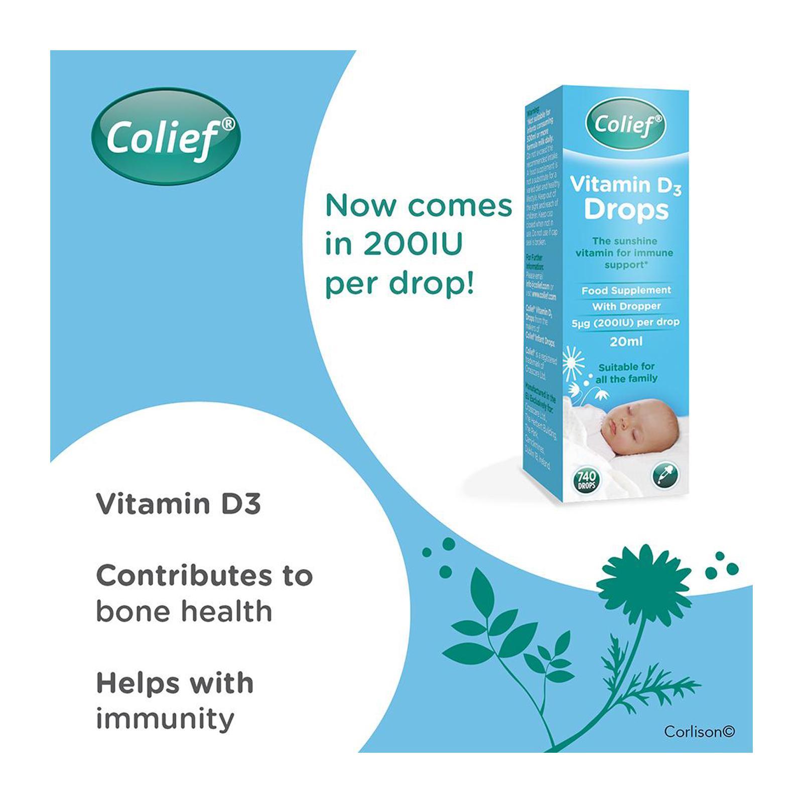 Colief Vitamin D3 Drops 200IU 20ML | Lazada Singapore