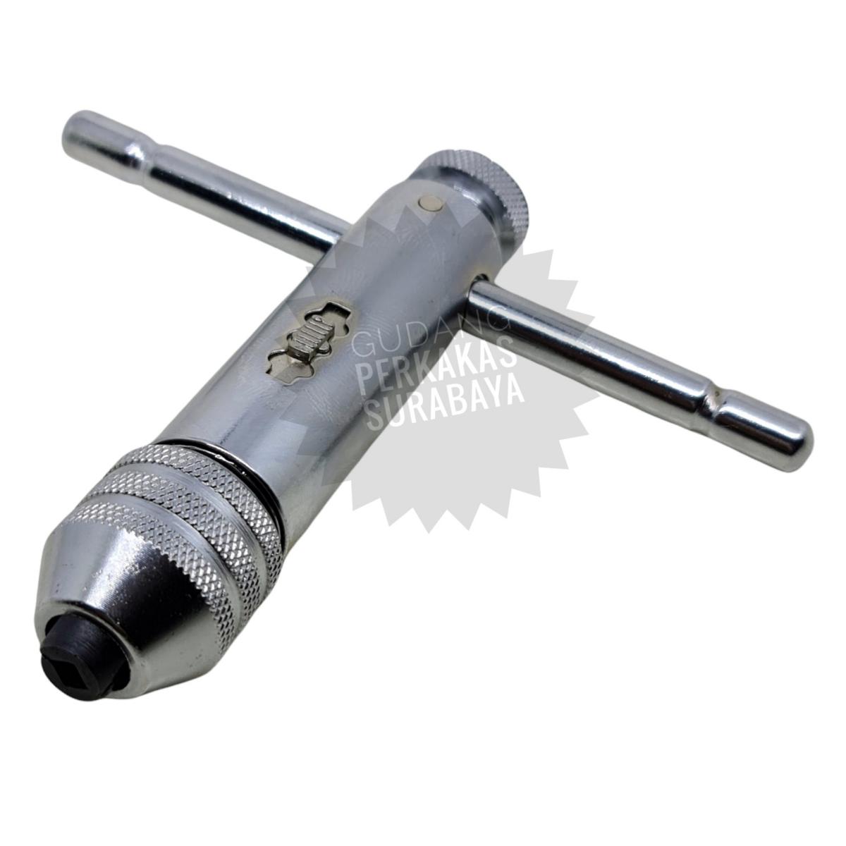 STANG TAP RATCHET M5 - M12 GAGANG HAND TAP HANDLE MODEL T BOLAK BALIK ...