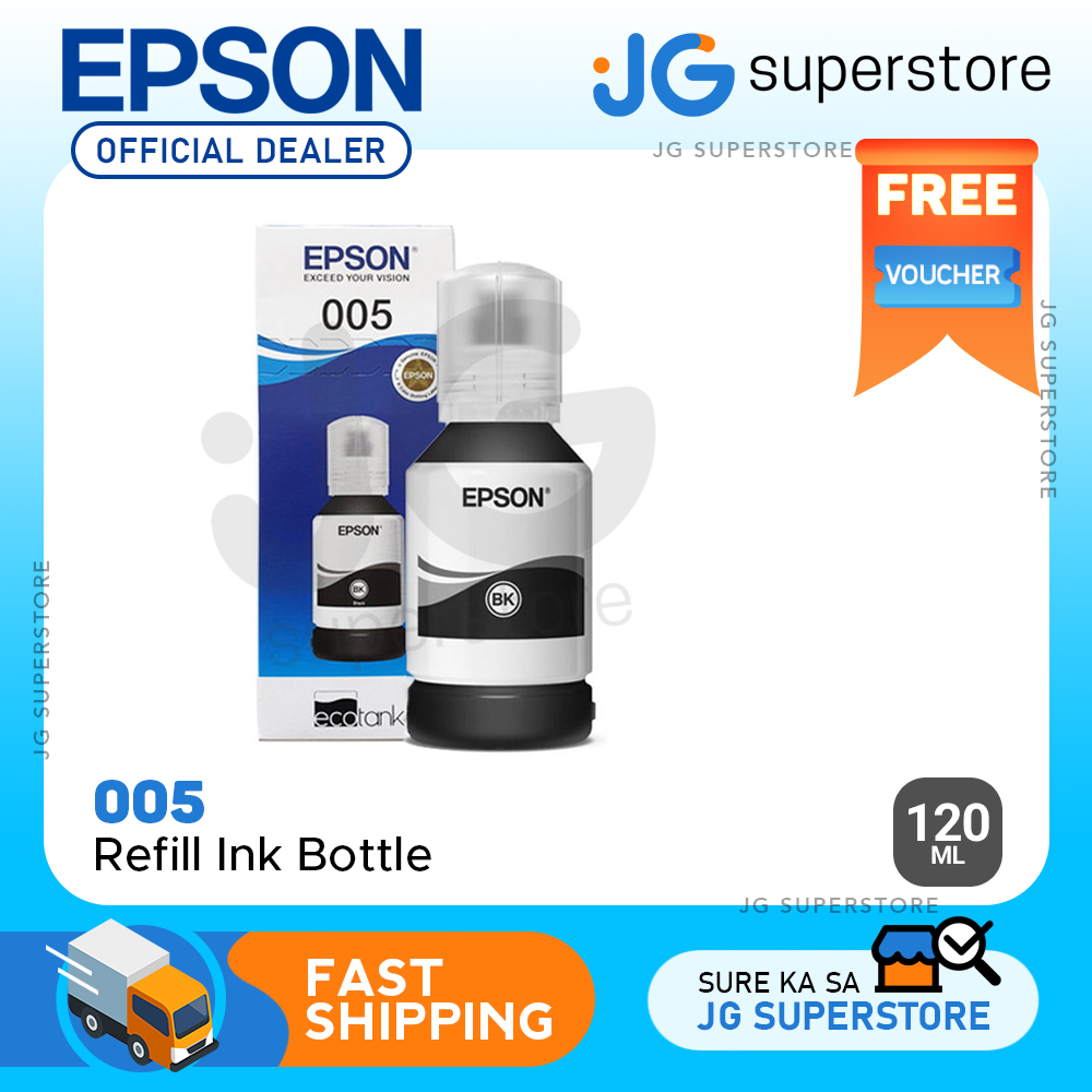 Epson 005 Ink Refill Bottle 120mL Black For Printer EcoTank M1140 Epson 005 Ink Refill Bottle 120mL Black For Printer EcoTank M1140
