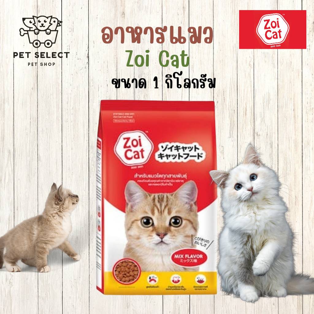 [1kg.] อาหารแมว Zoi Cat ขนมแมว อาหารแมวซอยแคท Zoicat (zoi-cat) อาหารแมว ...