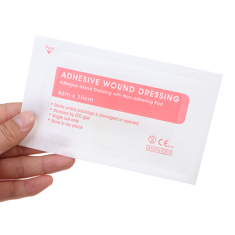 10Pcs 6*10cm Bands Wound Dressing Band Adhesive Plaster Breathable ...