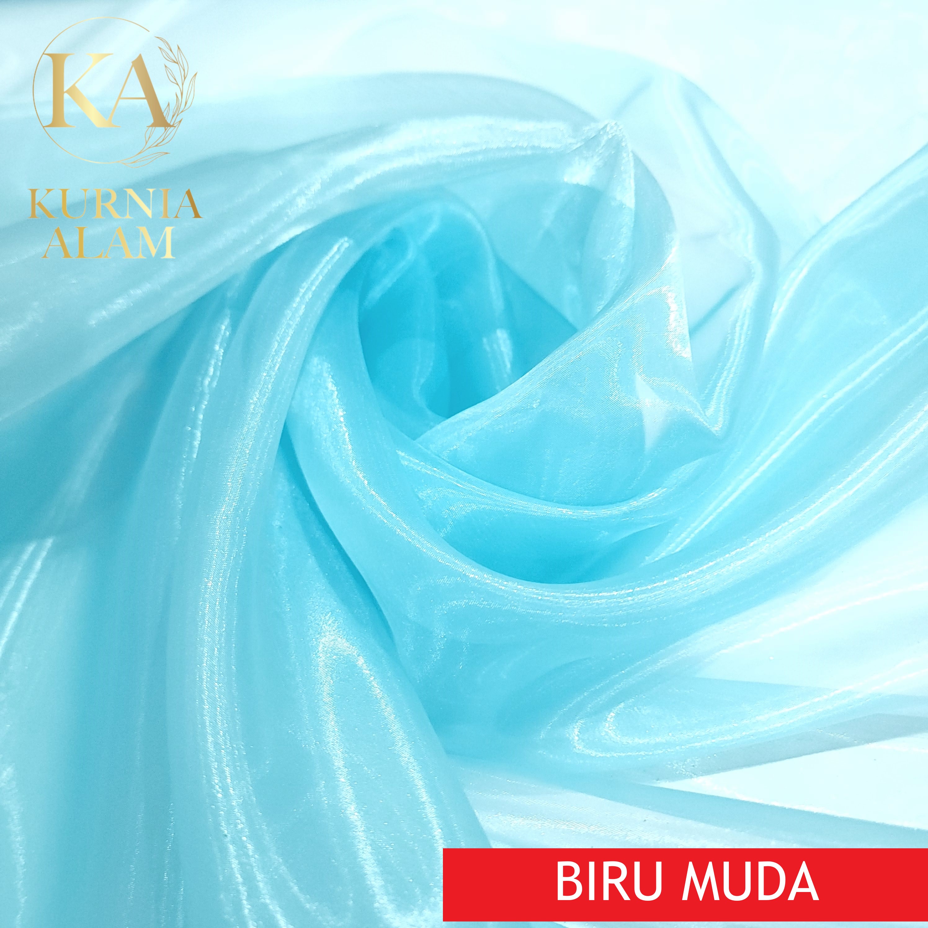 Kain Organdi Kain Kaca ROLL Gulungan Lebar 150 cm Bahan Dekorasi Gaun ...