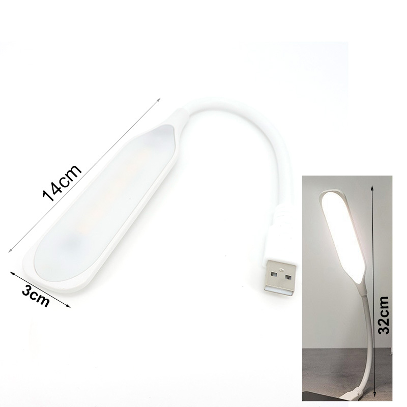 Portable Eye Care LED Book Students Study Reading Lamp Laptop Keyboard ...