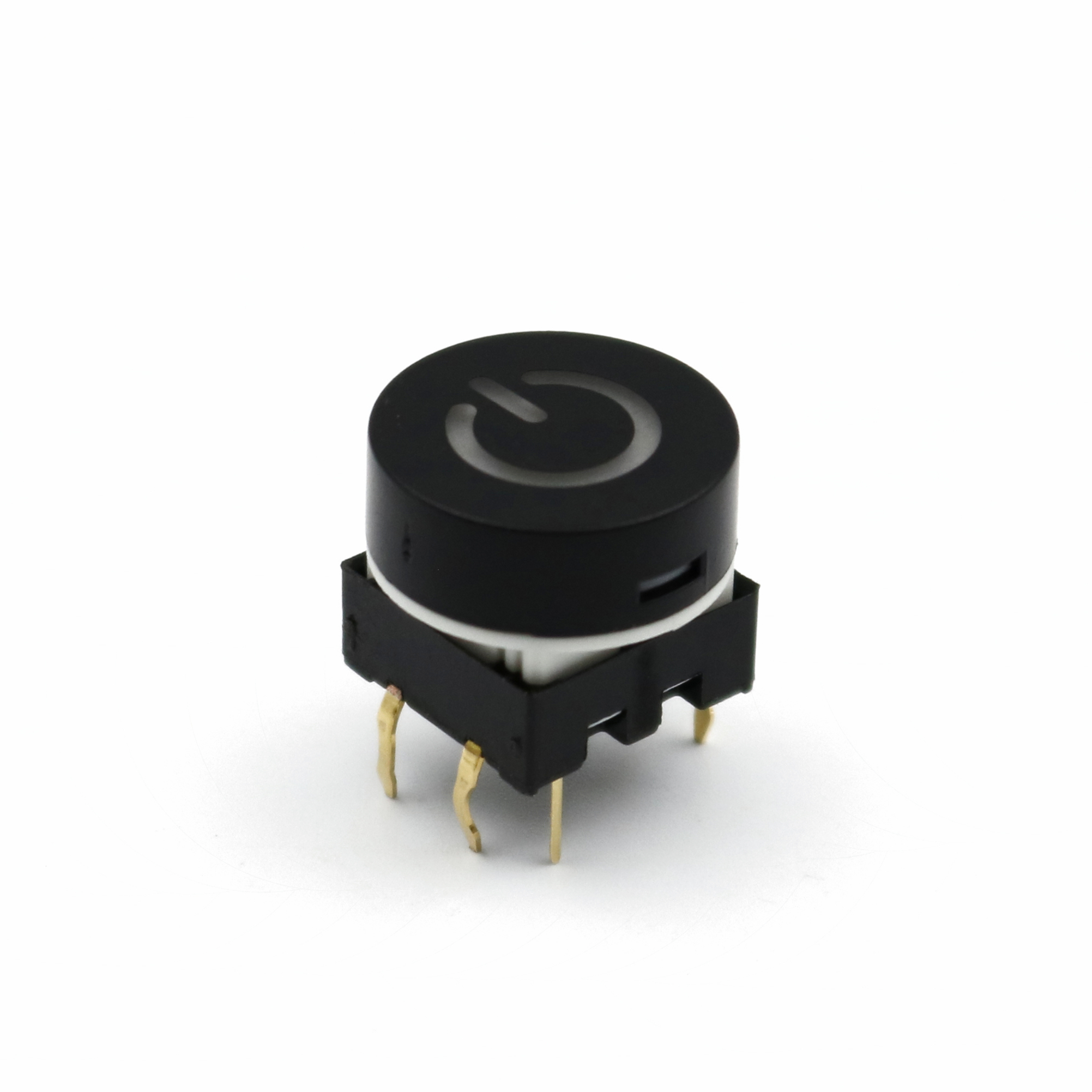 【TopazTrove】TS27 Series 15mm Round Power Symbol With LED Momentary SPST ...