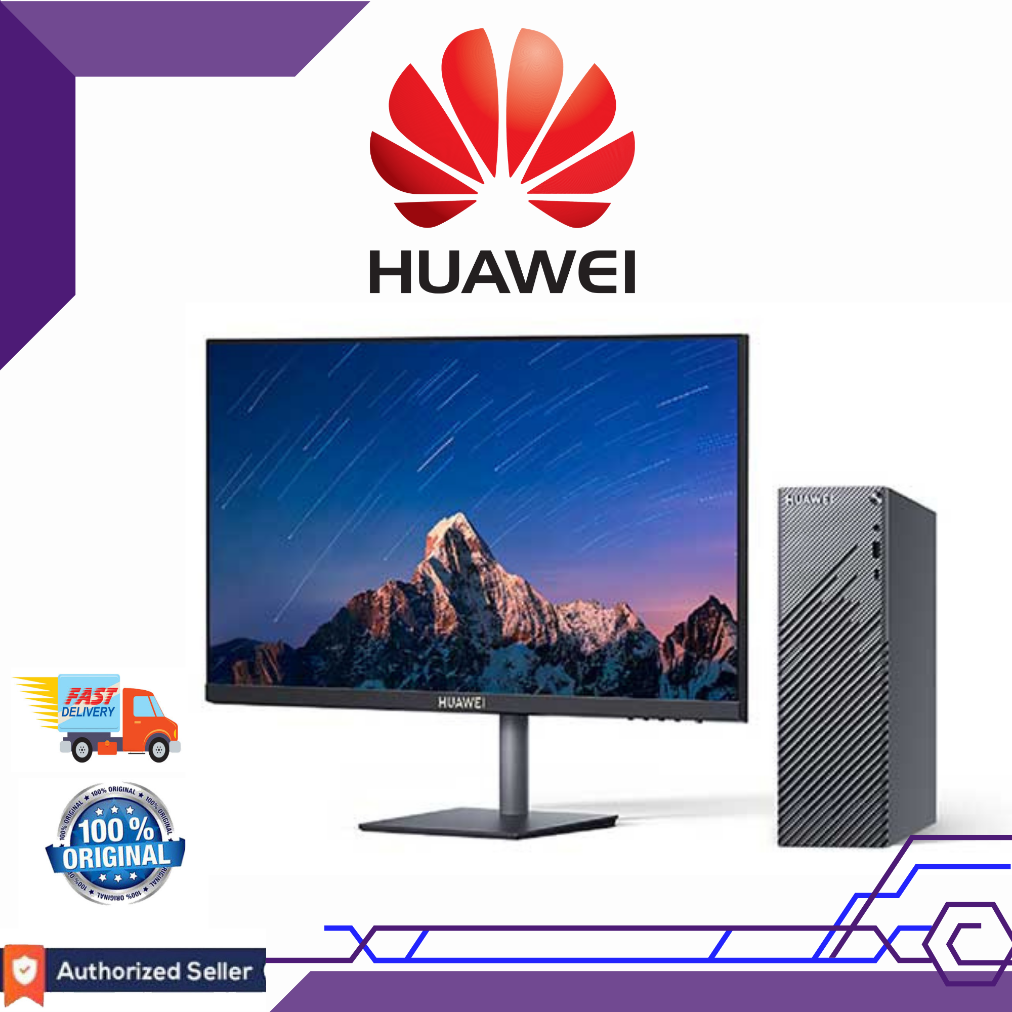 HUAWEI MateStation S Desktop and Monitor AMD R5 8GB | Lazada PH