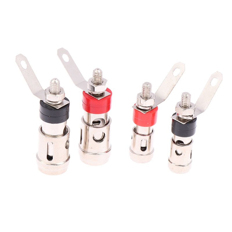 2Pcs New Nickel Plated 2mm/4mm L Banana Audio Plug Jack Socket ...