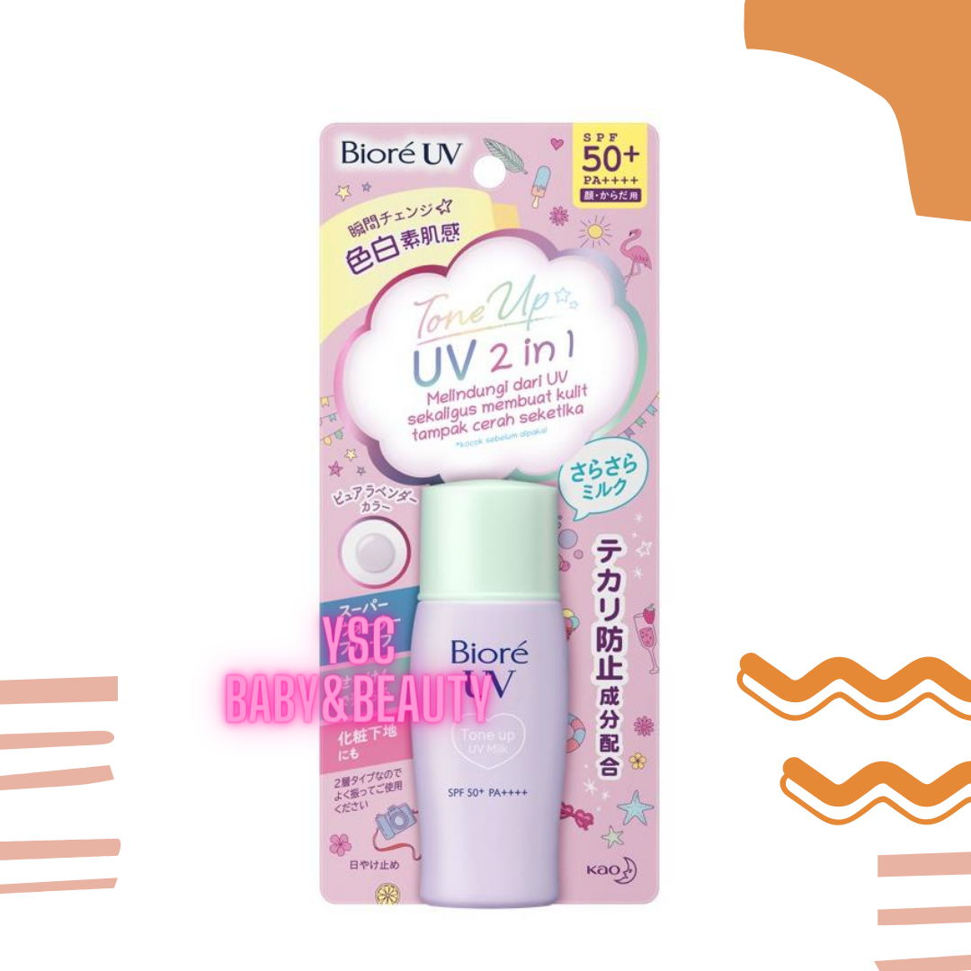 Biore UV Tone Up Clear Skin Make Up Sunscreen SPF 50 PA++++ 30 ml ...
