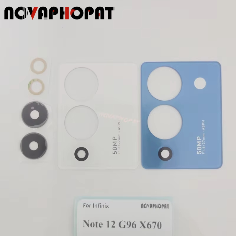 Novaphopat Back Rear Camera Glass Lens Glass Panel Cover For Infinix ...