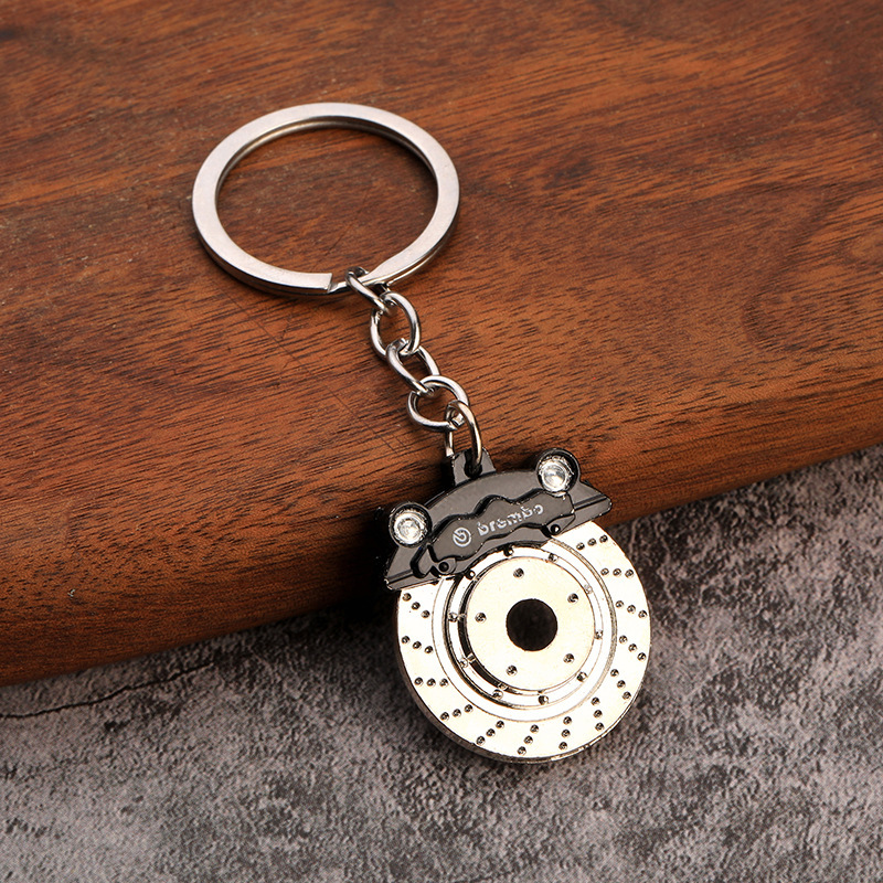FG Creative Metal Keychain Shifter Wheel Hub Brake Disc Car Keychain ...