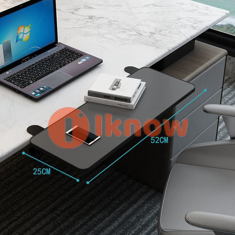 I know Office Desk Top Extension Board Lengthened Hole-Free Expansion ...