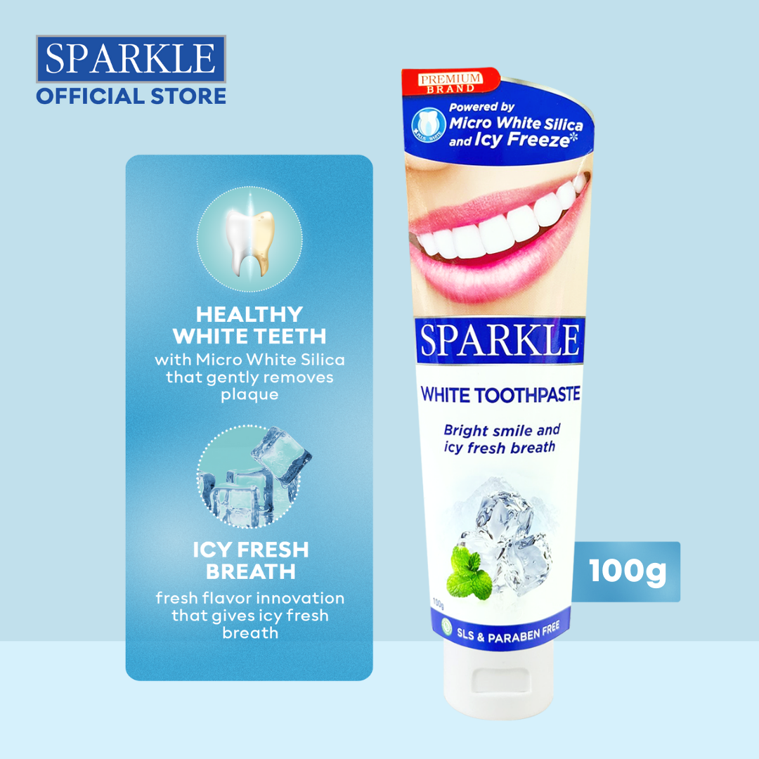SPARKLE White Toothpaste Icy Freeze 100g [Healthy teeth whitening ...