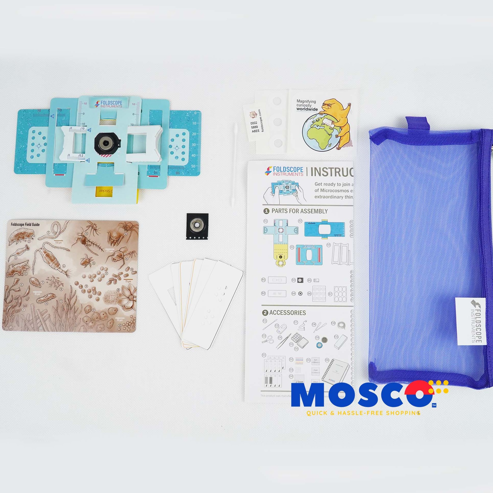 []FOLDSCOPE THE PAPER MICROSCOPE 140X MAGNIFICATION AS SEEN ON NAS ...