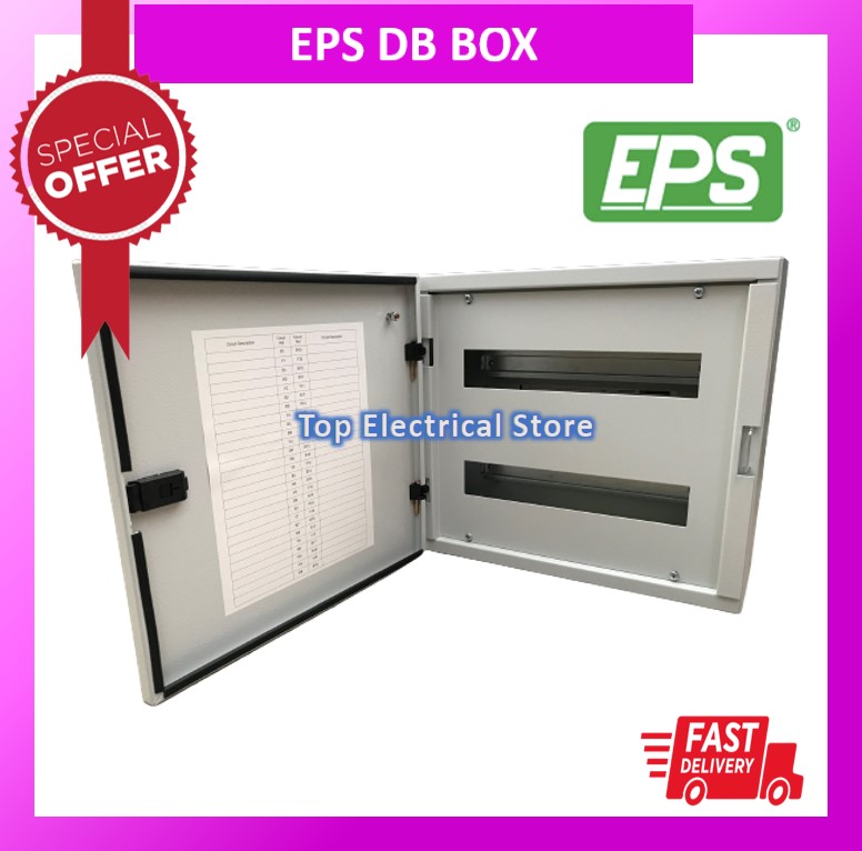 EPS - EM2 EM02 (2 ROW 30 WAYS) METAL CLAD ENCLOSURE DB BOX MCB METAL BOX | Lazada