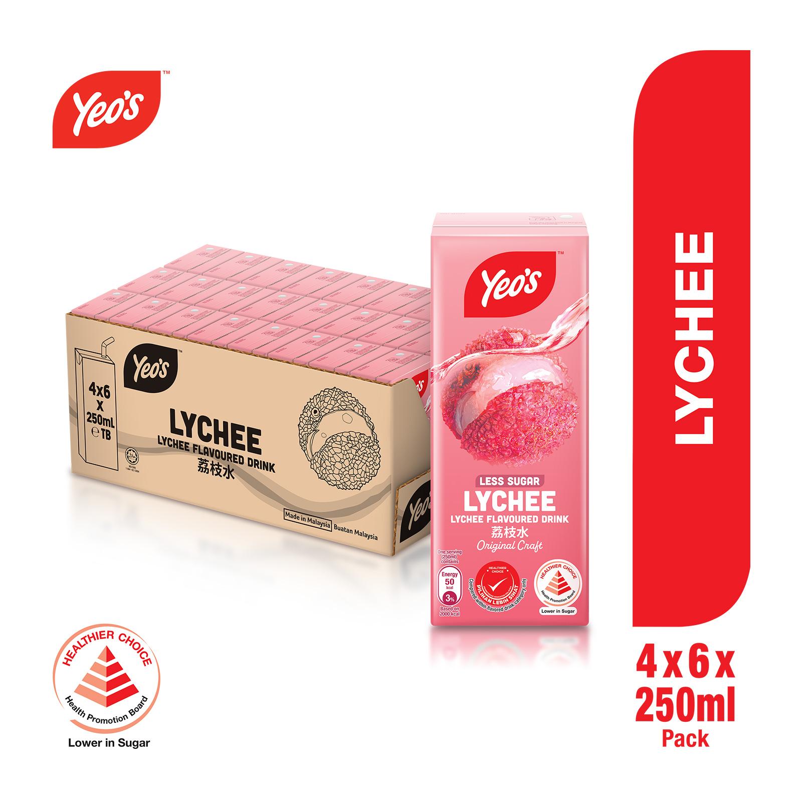 Yeo's Lychee Packet Drink 250ML (Case Of 24) - Case | Lazada Singapore