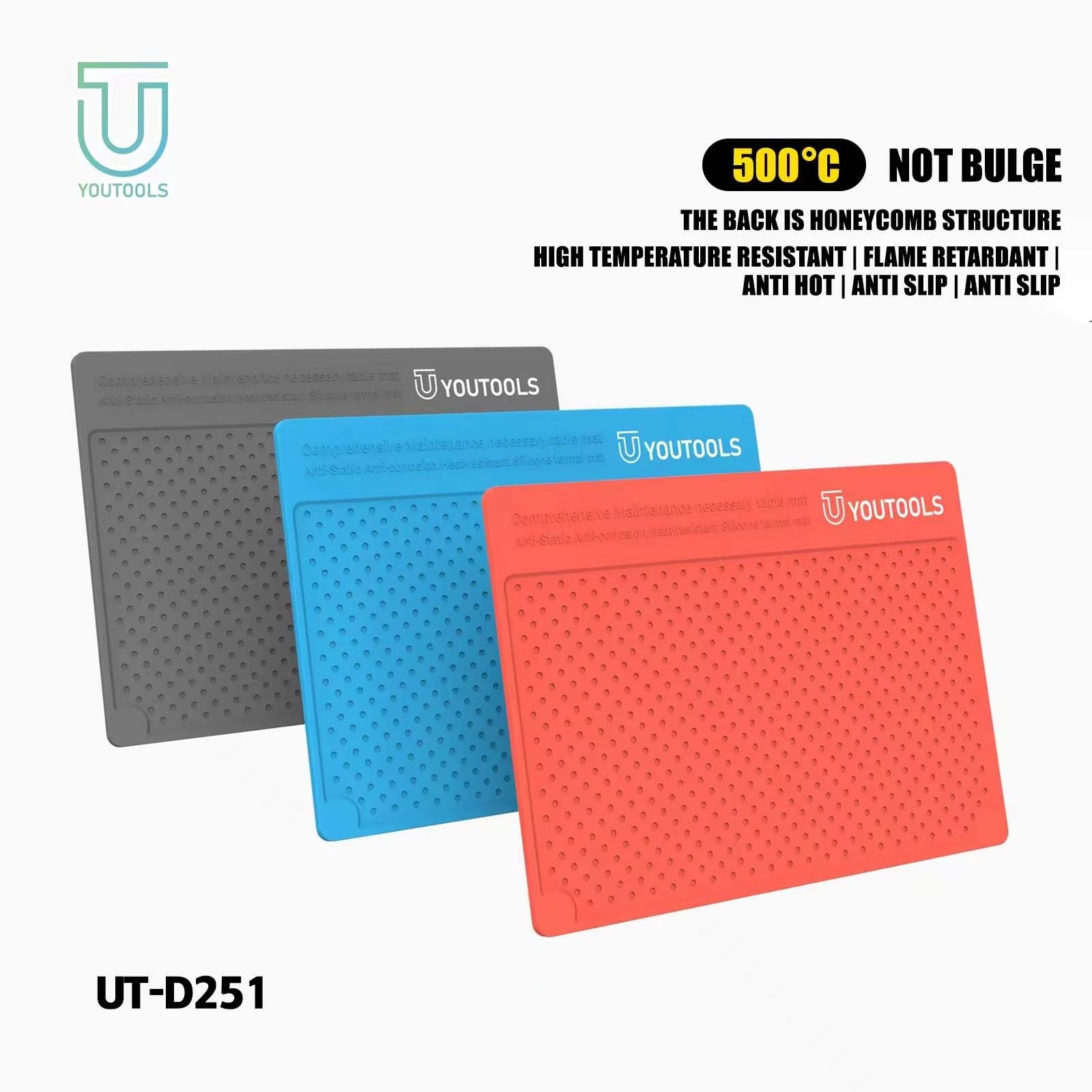 Heat Resistant Silicone Desk Mat Bga Soldering Insulation Platform Desk ...