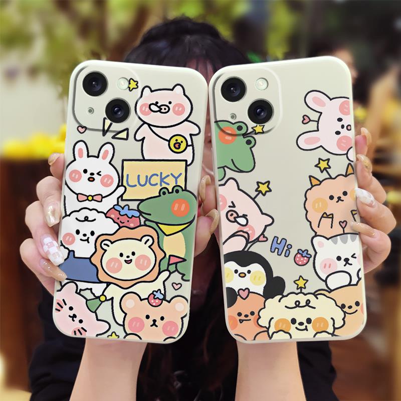 protective Durable Phone Case For iphone15 Solid color Waterproof TPU ...