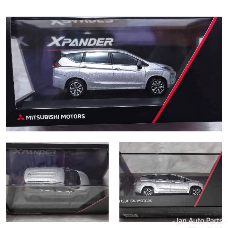 Genuine Model Scale 1:43 Xpander (Silver) Mitsubishi Diecast With Base ...
